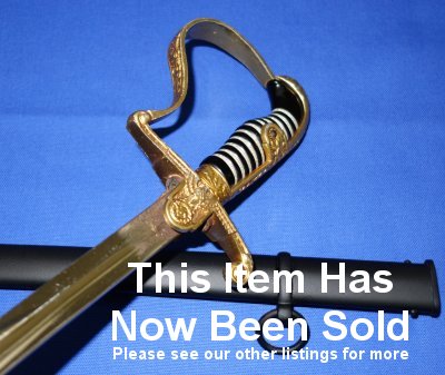 WW2 German Army Officer's Dove Head Sword by Puma Solingen