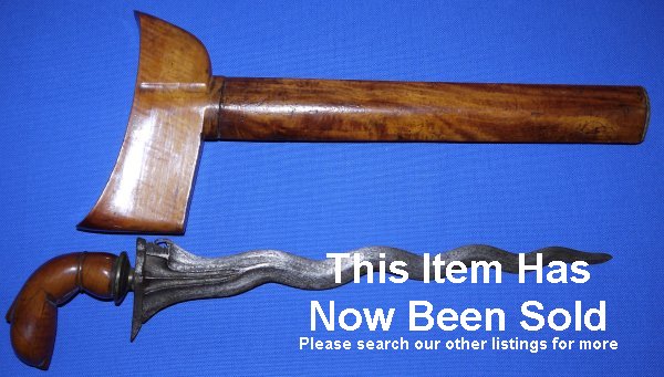 19th / 20th Century Malay / Malaysian / Peninsular / Sumatran Keris / Kris